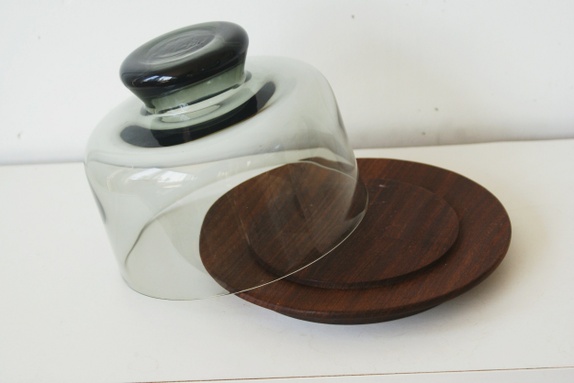 Retro osteklokke- sotet glass - Epla