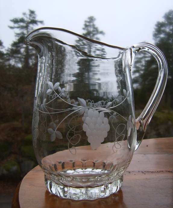 Hadeland- Stor og vakker mugge - Epla