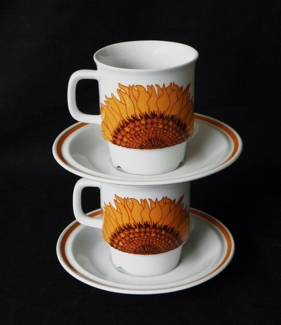 Egersund-Solsikke- To kaffekopper - Epla