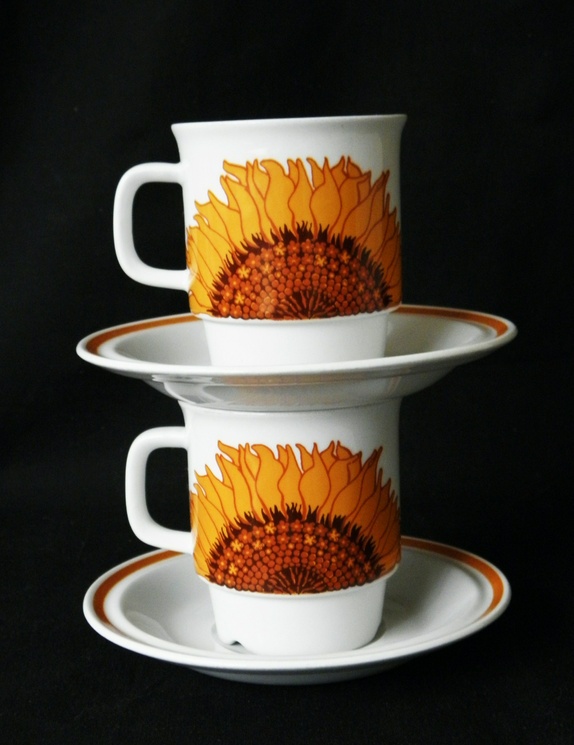 Egersund-Solsikke- To kaffekopper - Epla