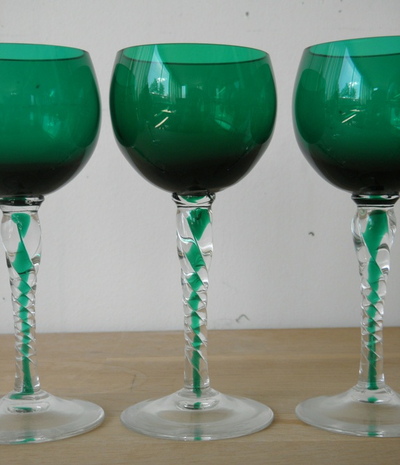 Seks vintage glass - Epla