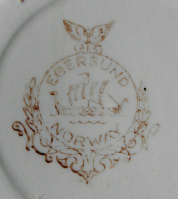 Egersund- Blå Fasan- Fire dype frokosttallerkener - Epla