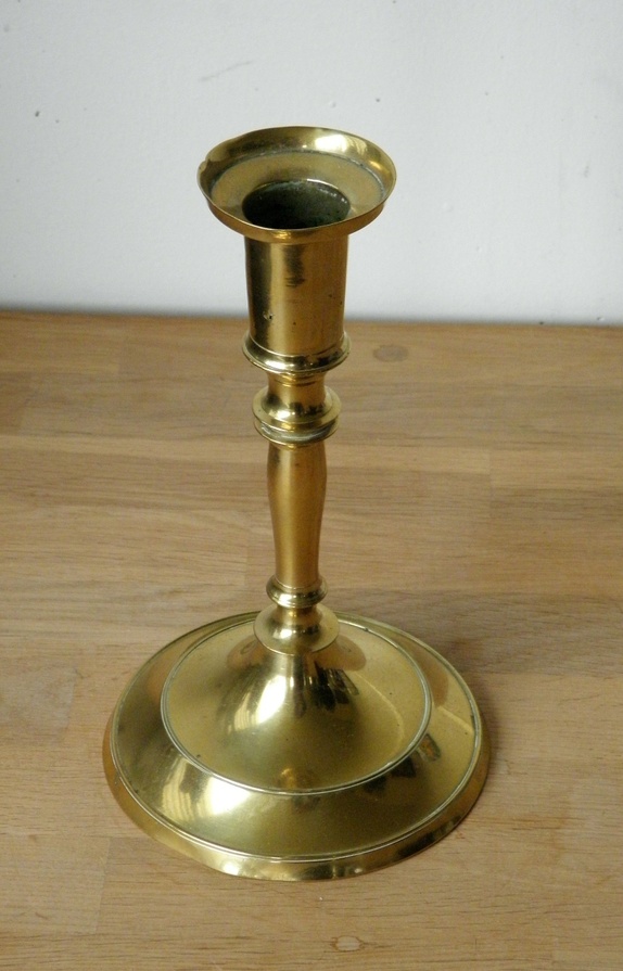 Antikk Gauldal lysestake i messing - Epla