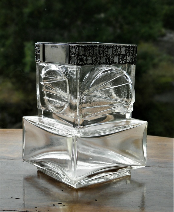 Pentti Sarpaneva- Fin vase med sølvmontering - Epla