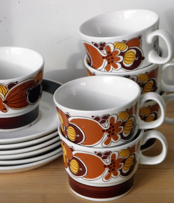 Stavangerflint-August- Seks store kaffekopper - Epla