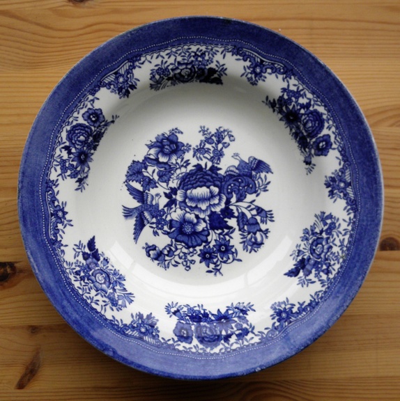 Egersund- Blå Fasan- Fire dype tallerkener - Epla