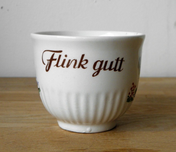 Figgjo- Jumbo- Barnekopp- Flink gutt - Epla