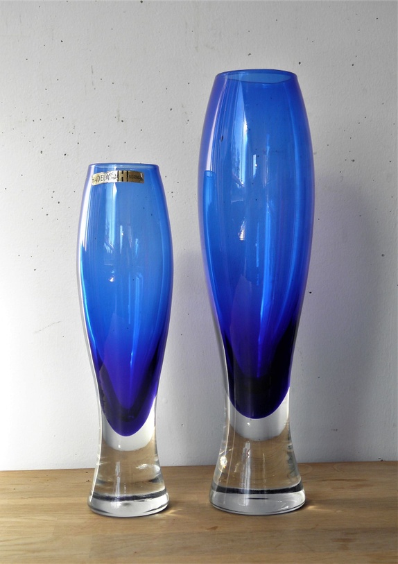 Hadeland- To retro vaser- Orkide - Epla