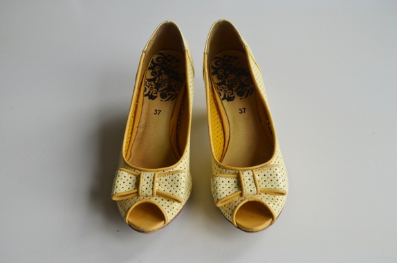 Kjempesøte gule pumps - Epla