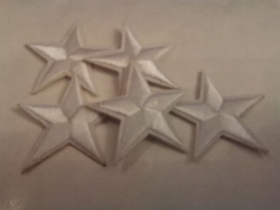 5 stk stjerner! Hvite! - Epla