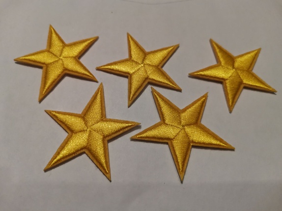 5 stk stjerner! Gul - Epla