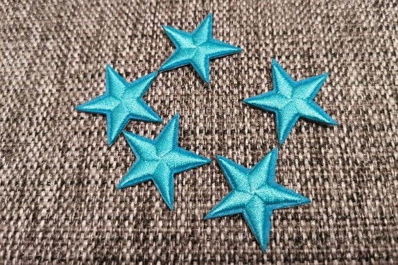 5 stk små stjerner! Blå! - Epla