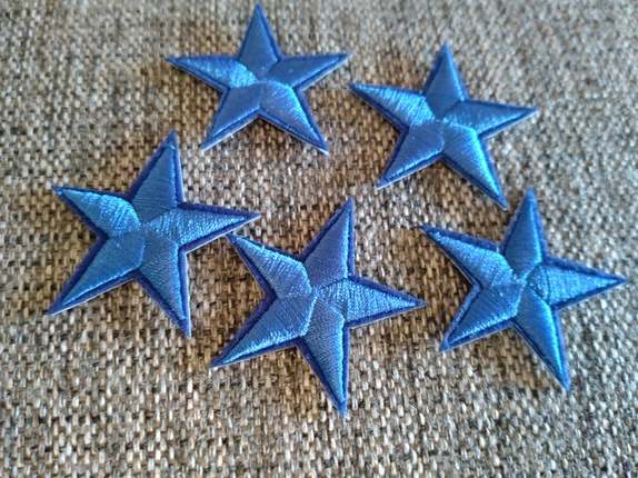 5 stk stjerner! Mørkeblå! - Epla