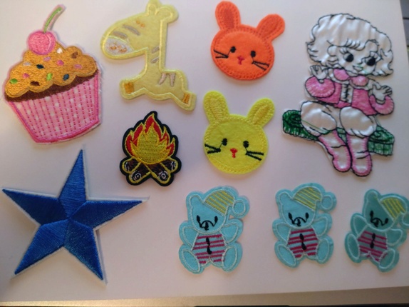 10 stk strykemerker! Mix! - Epla