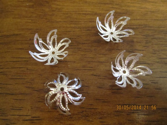 30 stk perlekapper, 17x7mm! - Epla