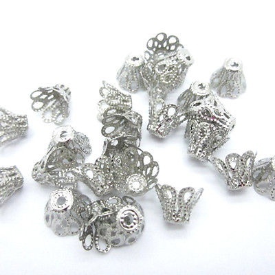 50 sølvfargede perlekapper! - Epla