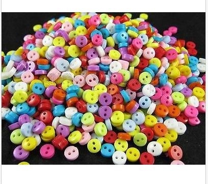 250 stk miniknapper, 6mm! Mix! - Epla
