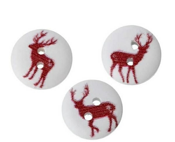 45 stk treknapper, jul! Elg/ rådyr! - Epla
