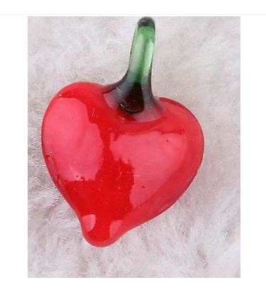 5 stk anheng i glass! Hjerte! - Epla