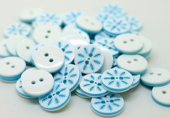 50 stk knapper, snøfnugg! - Epla