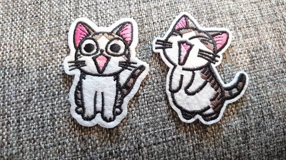 2 stk strykemerker, katter! - Epla