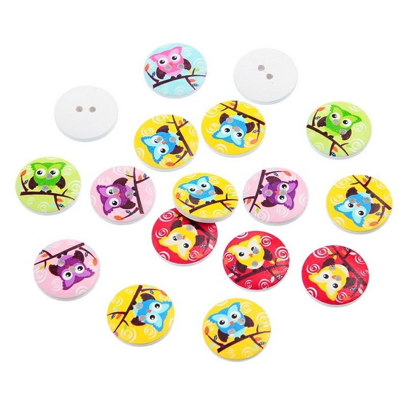 23 st knapper, ugler! Mix! - Epla