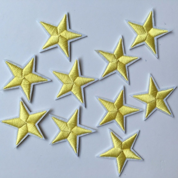 10 stk stjerner, strykemerker! - Epla