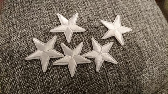 5 stk stjerner! Hvit! - Epla