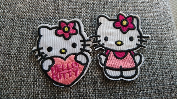 2 stk strykemerker! Kitty! - Epla