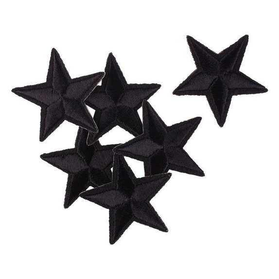 5 stk stjerner! Svart! - Epla