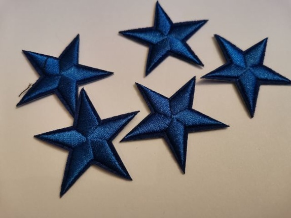 5 stk stjerner! Blå! - Epla