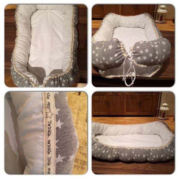 Babynest med stjerner/tekstbånd - Epla