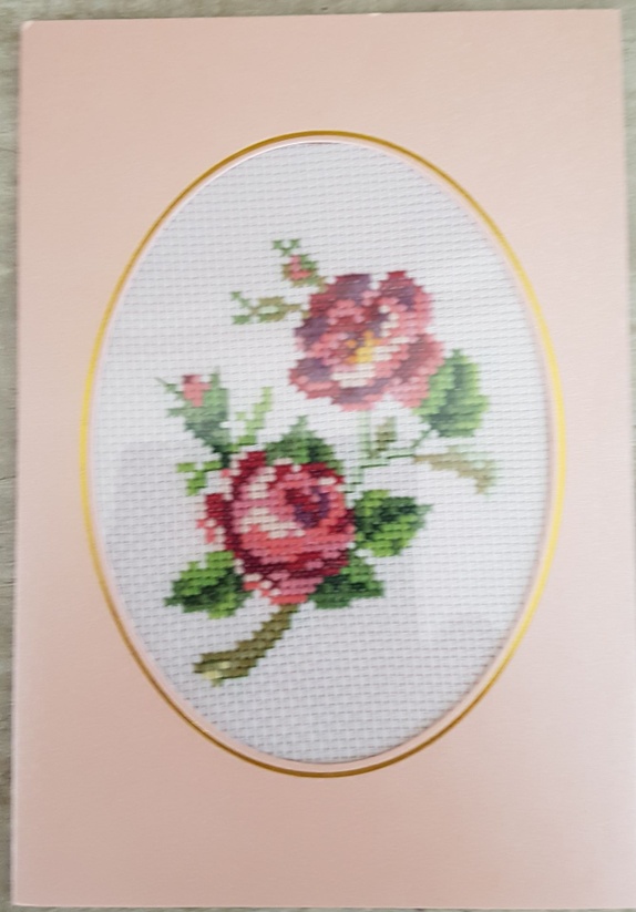 Brodert gratulasjonskort - Epla