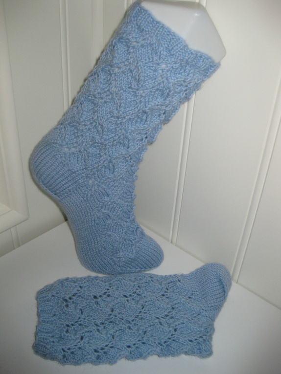 Sokker i mønsterstrikk str 40-42 - Epla