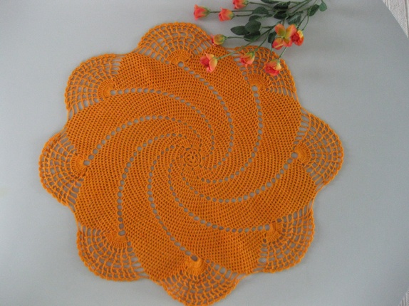 Heklet retro brikke - Epla