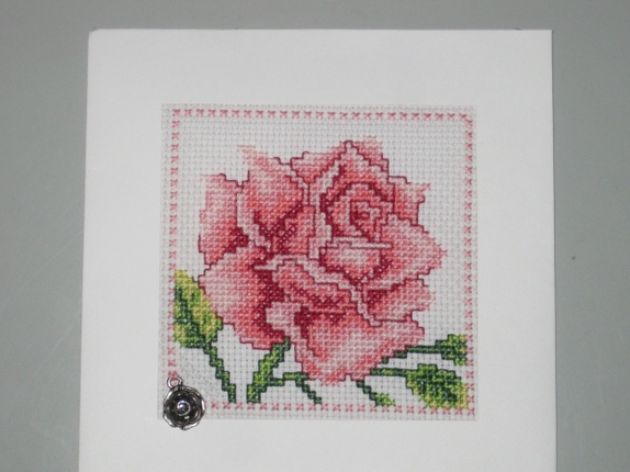 Brodert gratulasjonskort - Epla