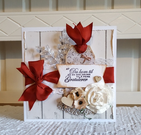 Unikt håndlaget bursdagskort. - Epla