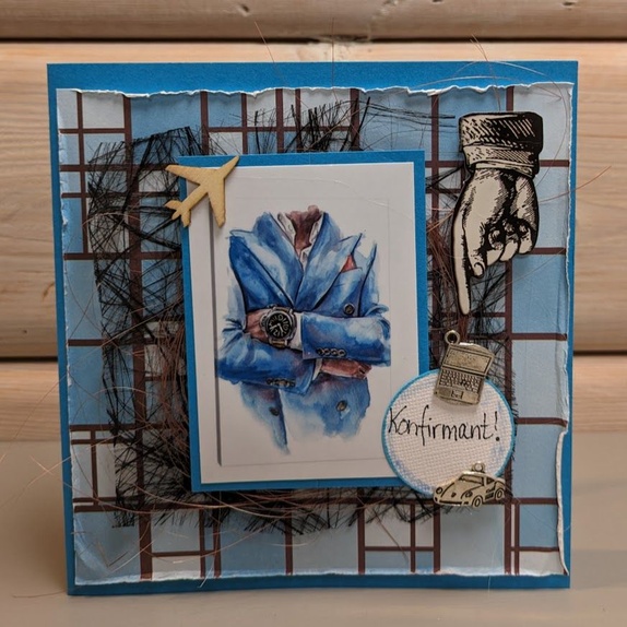 Unikt håndlaget konfirmantkort - Epla