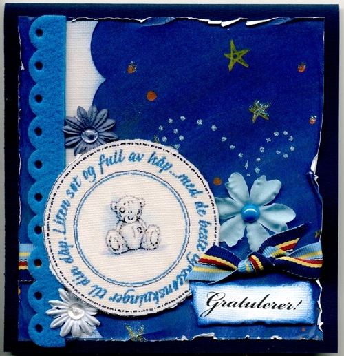 Dåpskort gutt - Epla