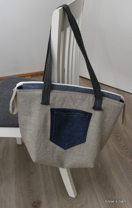 Stor strikketøy veske - Epla