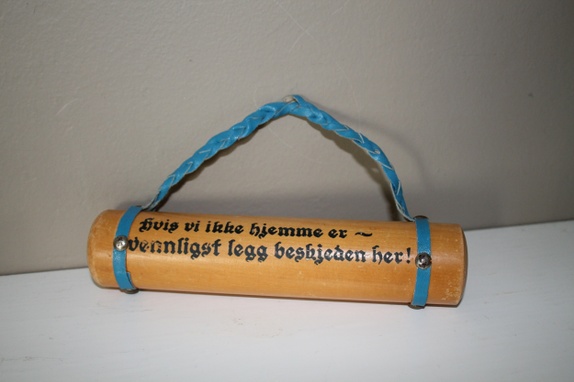 Morsom dørpynt:-) - Epla