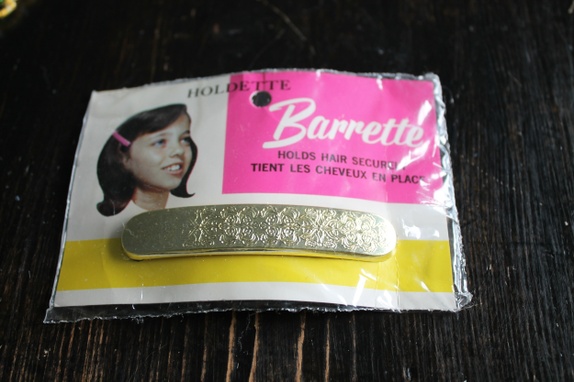 Hårklemme Barrette,uåpnet vintage!! - Epla