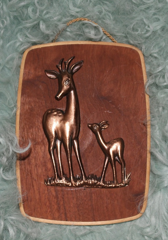 Retro veggbilde i teak... - Epla