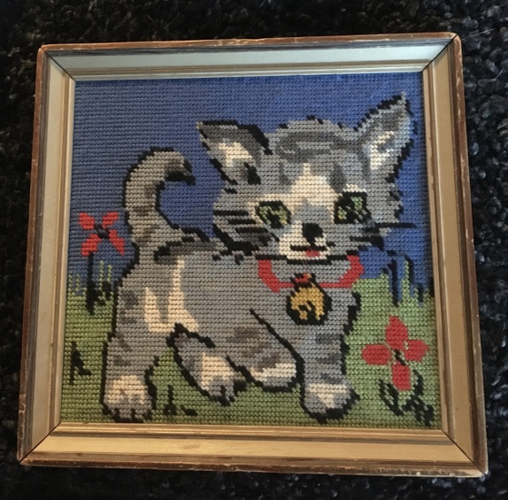 Brodert vintage bilde - Epla