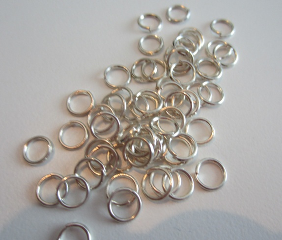 100 stk ringer 7mm til smykkelaging - Epla