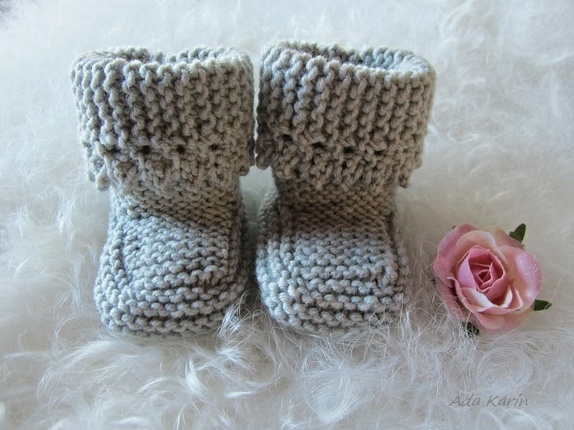 Grå babysokker - Epla