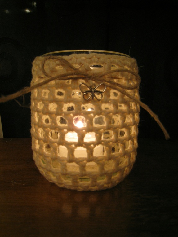 Heklet telyslykt - Epla