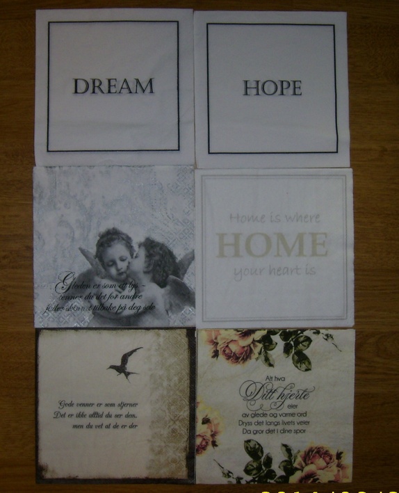 Servietter med tekst - Epla