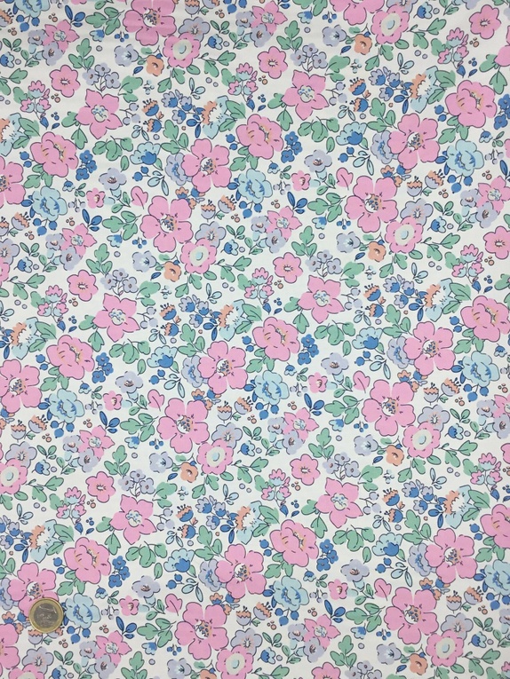 Engelsk bomullsstoff, Betty blomster - Epla