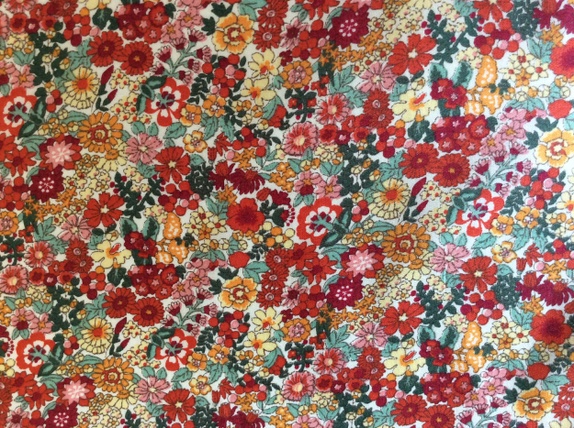 Japansk bomullstoff, blomster - Epla